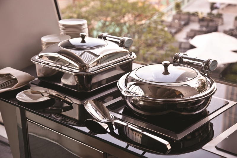 Square Induction Chafer - stainless steel insert | WNK - First In Food ...