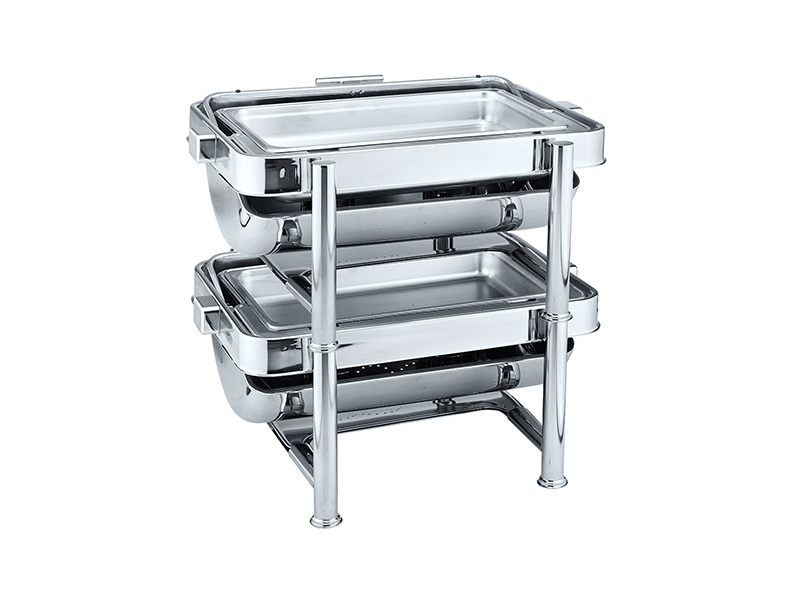 Stackable Oblong Roll Top Chafing Dish | WNK - First In Food Service